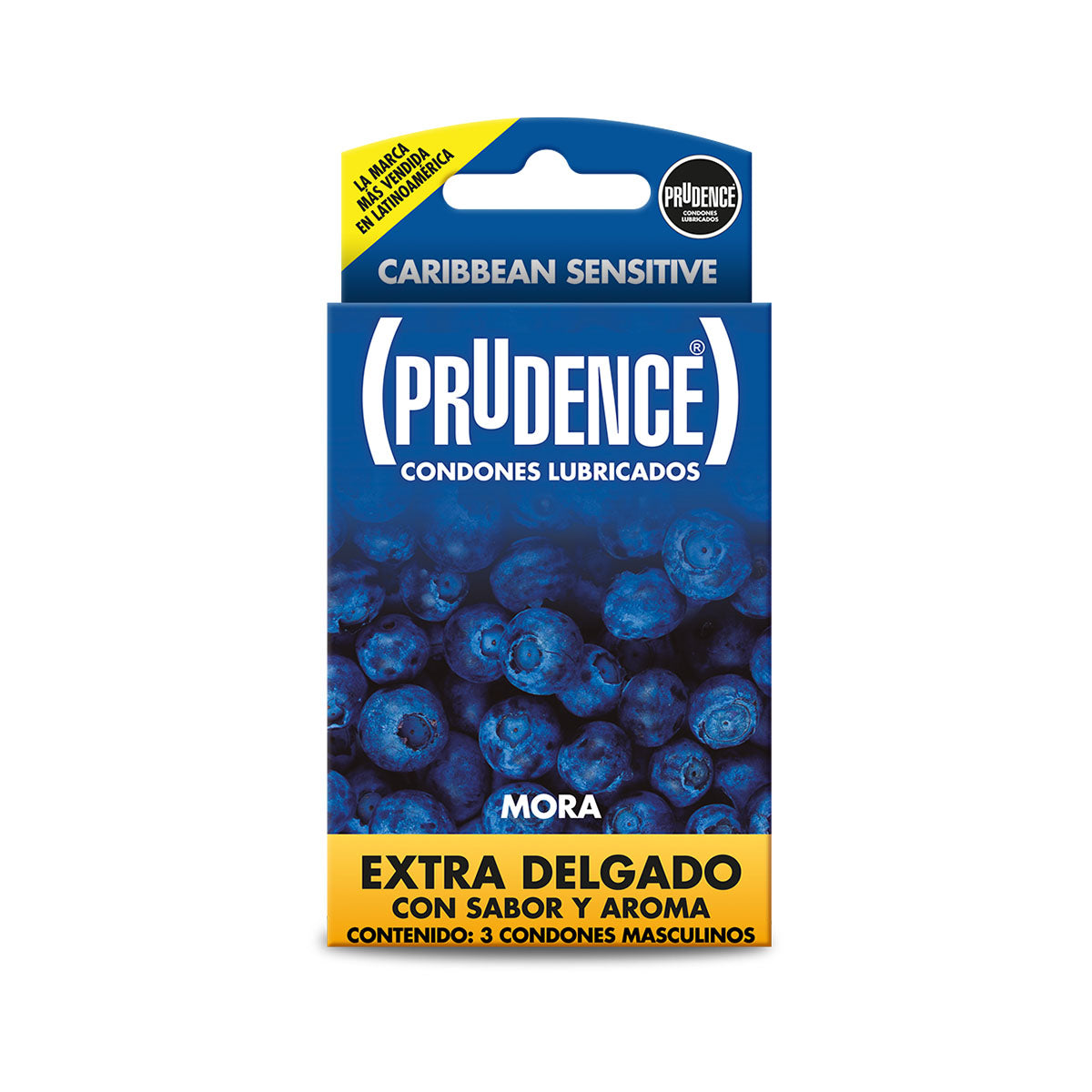 CONDONES CON SABOR Y AROMA MORA SENSITIVO C/3 – Prudence Mexico